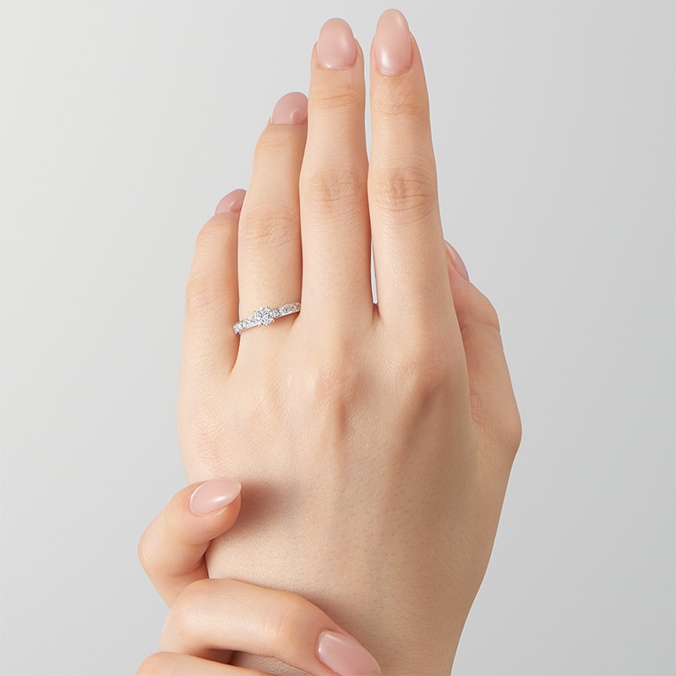 [若竹/0.40ct]K18PGダイヤモンド/リング(ピンクゴールド): ICHAROI | IMAYO Official Website